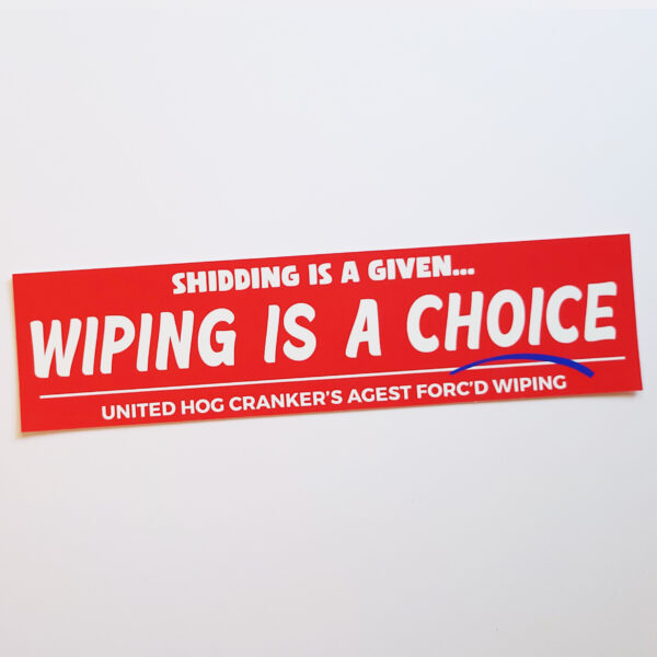 Wiping Sticker - The Back Lot Art