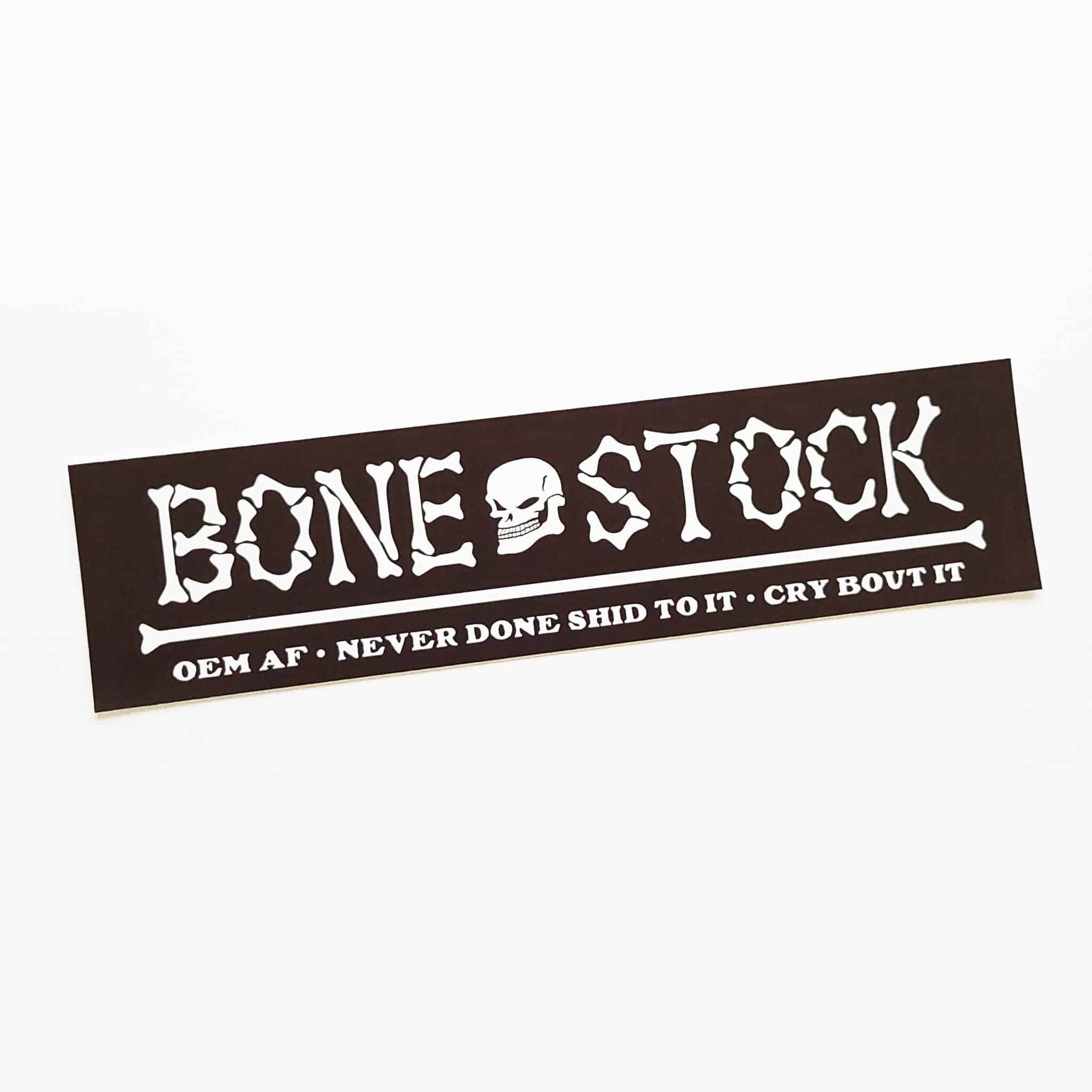 Bone Stock Sticker - The Back Lot Art